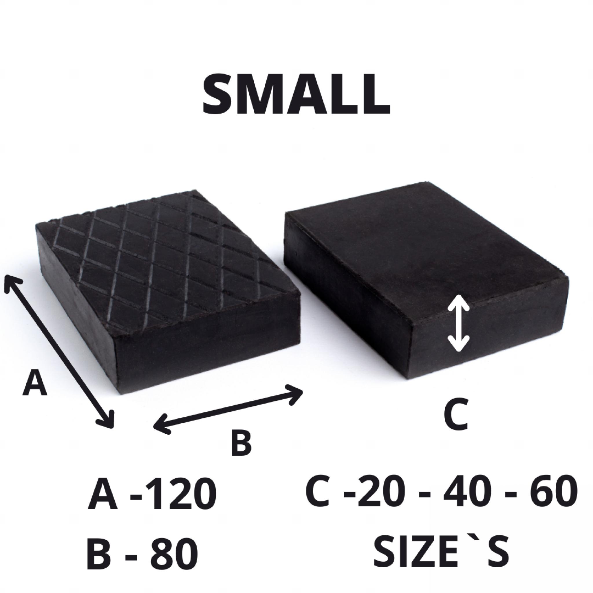 RUBBER BLOCK FOR GARAGE SCISSOR LIFTS & JACKING BEAMS